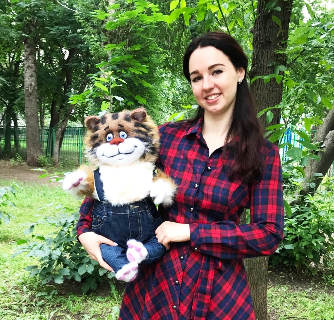 BIG CAT PLUSH Toy, Plush Kitty, Plushy, Gift for a Daughter, Cat Toy ...