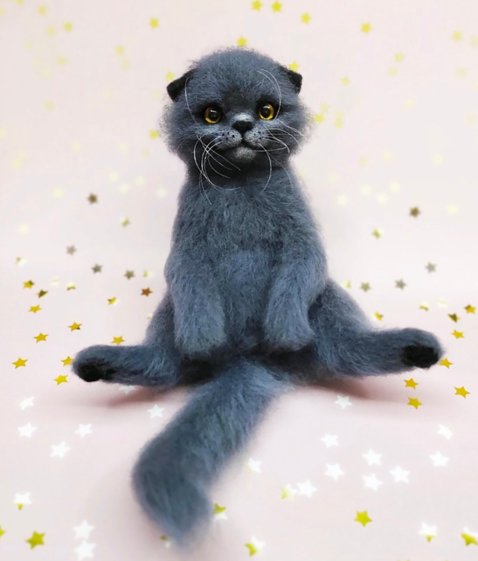 CAT VASYA Needle Felted Collectible Realistic Animals | Etsy