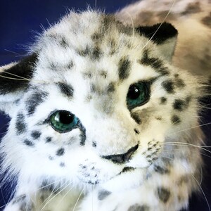 BABY SNOW LEOPARD Plush Toy, Unique Plush Toy - Etsy