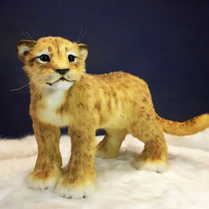 Medium Lion Cub Plushie Made to Order, Stuffed Lion, 3D Realistic Lion ...