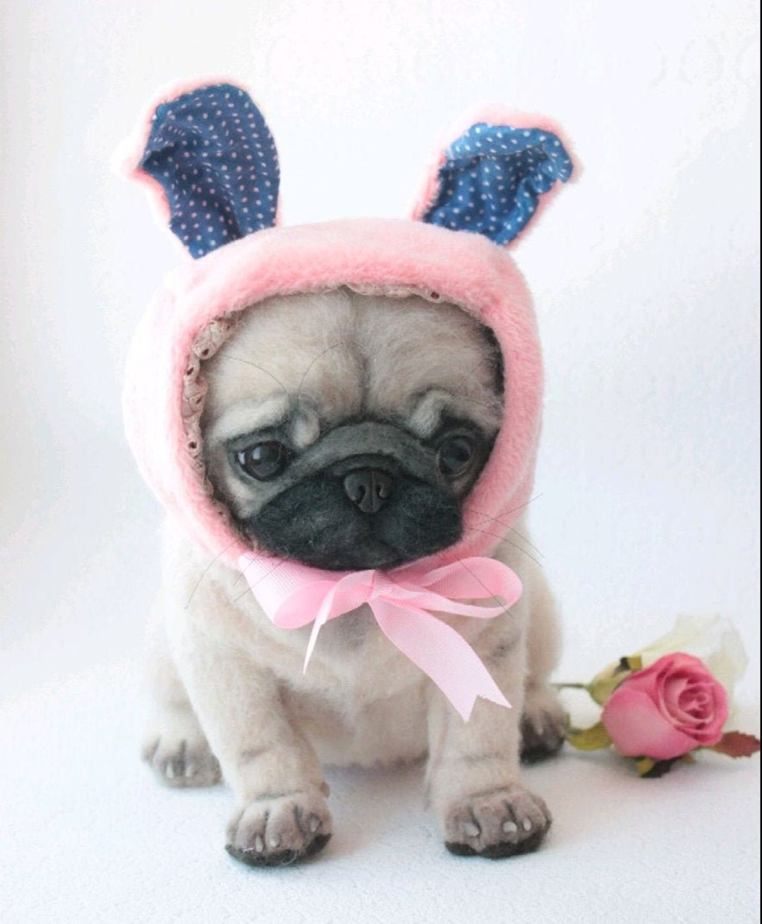 Custom Needle Felted Dog PUG, Felted Pug, Dog Statue, Custom Pet ...