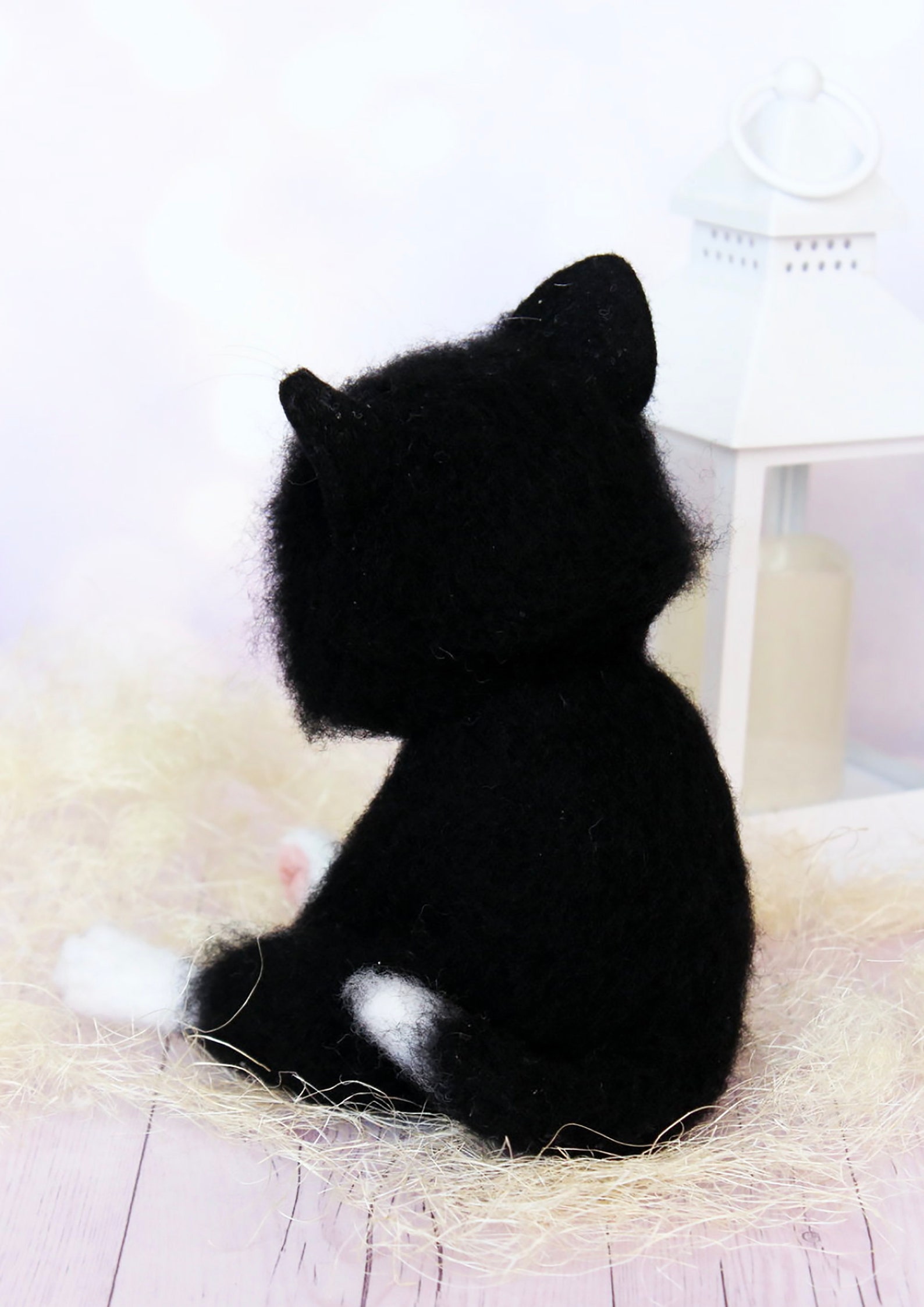 SAD CAT PHIL Needle Felted Cat Needle Felted Animal Felted - Etsy