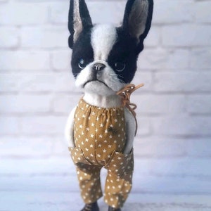 French Bulldog Billy, Needle Felted Dog, Felt Wool Dog, Replica Dog ...