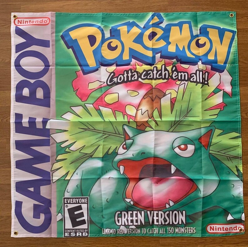 Pokémon Green Version Gameboy Venusaur Video Game Cover Art | Etsy