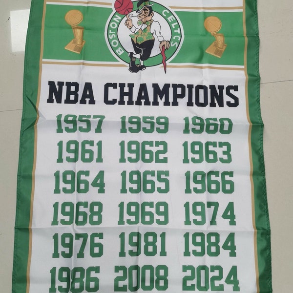 Boston Celtics 2024 Championship Banner - Etsy