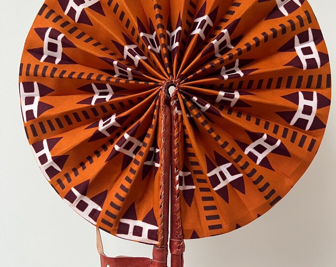 Handheld African Print Fan - Etsy
