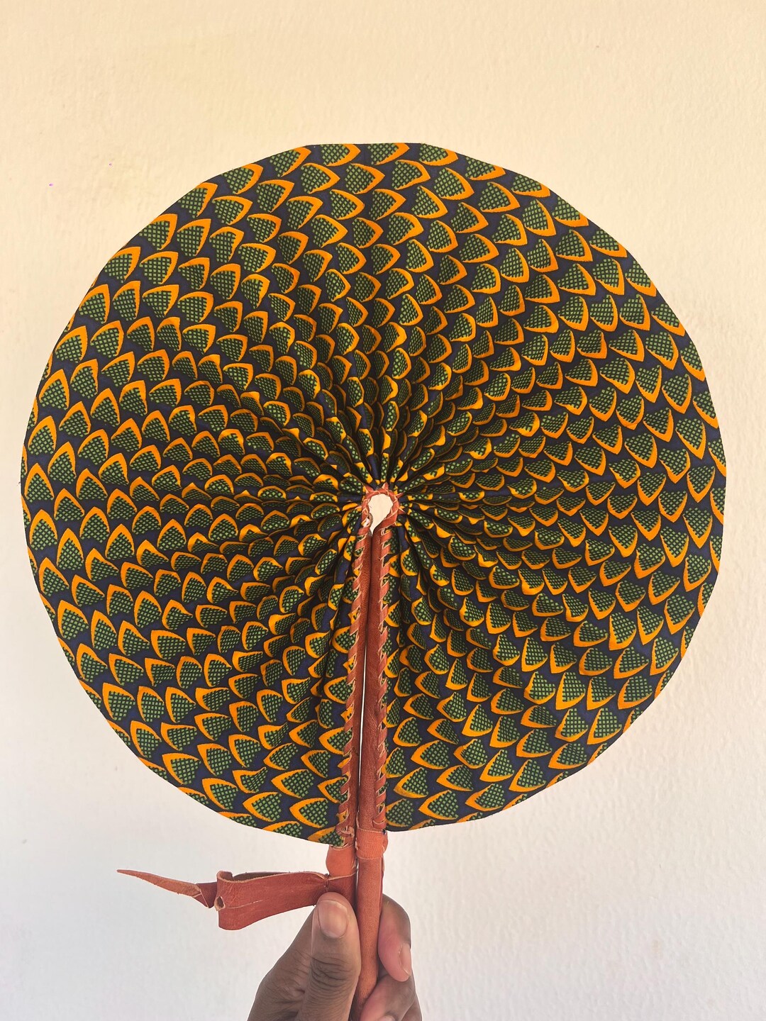 Handheld African Print Fan - Etsy