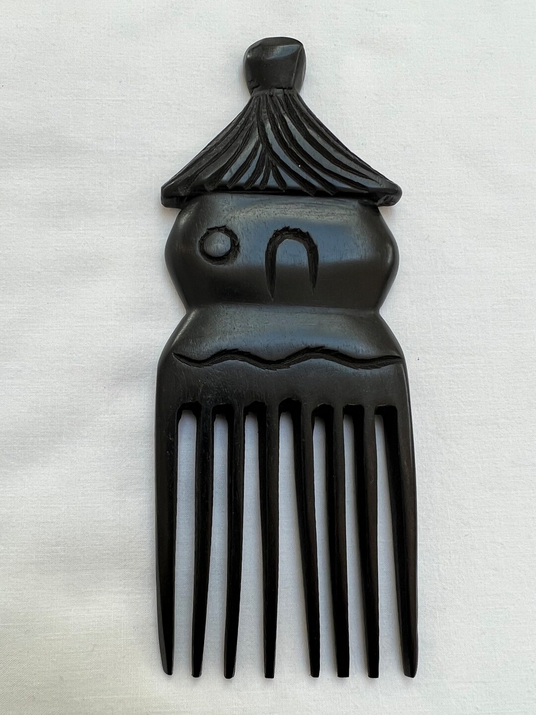 African Wooden Comb of the Hut/home - Etsy