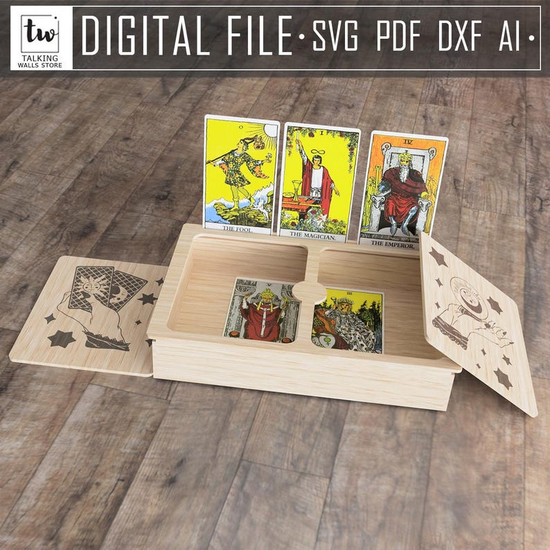 Digital File. Coppermoon Sun & Moon Tarot Oracle Card Holder ...