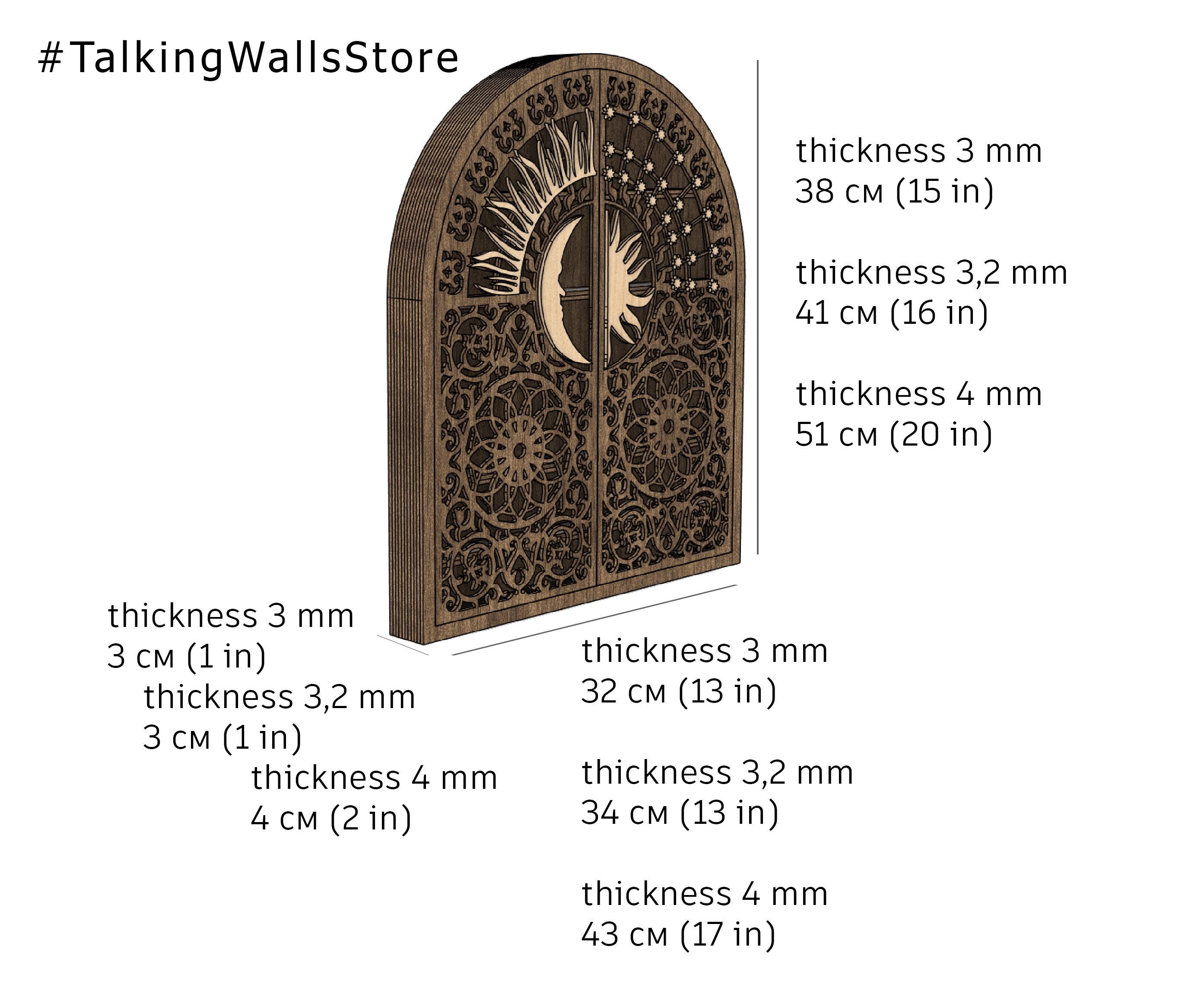 Wooden Altar Cabinet – Spiritual Box With Shelves | Mini Home Altar ...