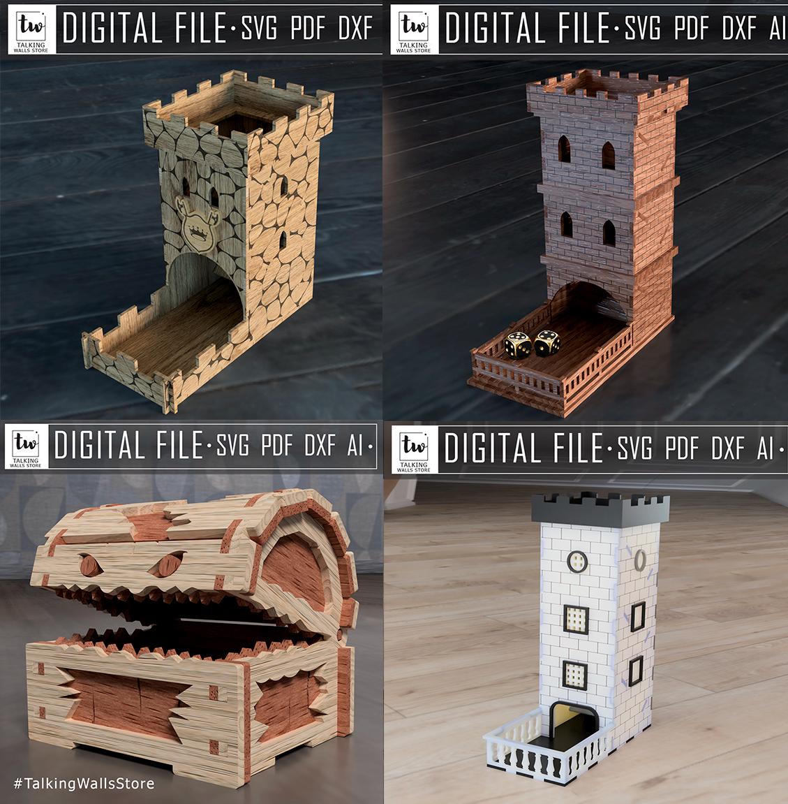 Laser Cut Mega Bundle DND Svg | CNC Files | Engraving SVG Design ...