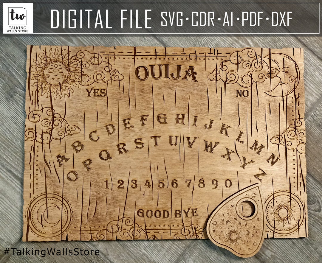 DIY Plywood Aged Ouija Board. Digital File- Paganism Pagan Witch ...