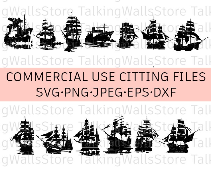 Ships Svg Ships Png Ships Jpeg Ships Eps Ships Dxf. Cut - Etsy