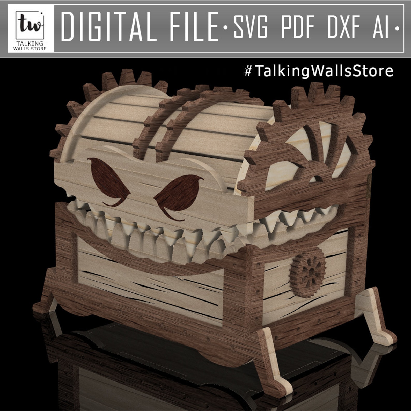 Digital Product. Mimic Chest. Dice Box. Digital File- Paganism Pagan ...