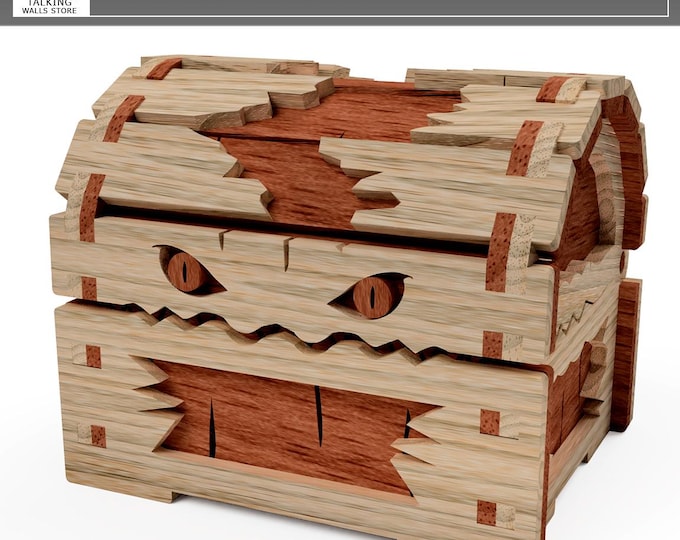 Laser Cut Mimic Chest SVG: 3-4.5mm Material, Two Sizes (digital ...