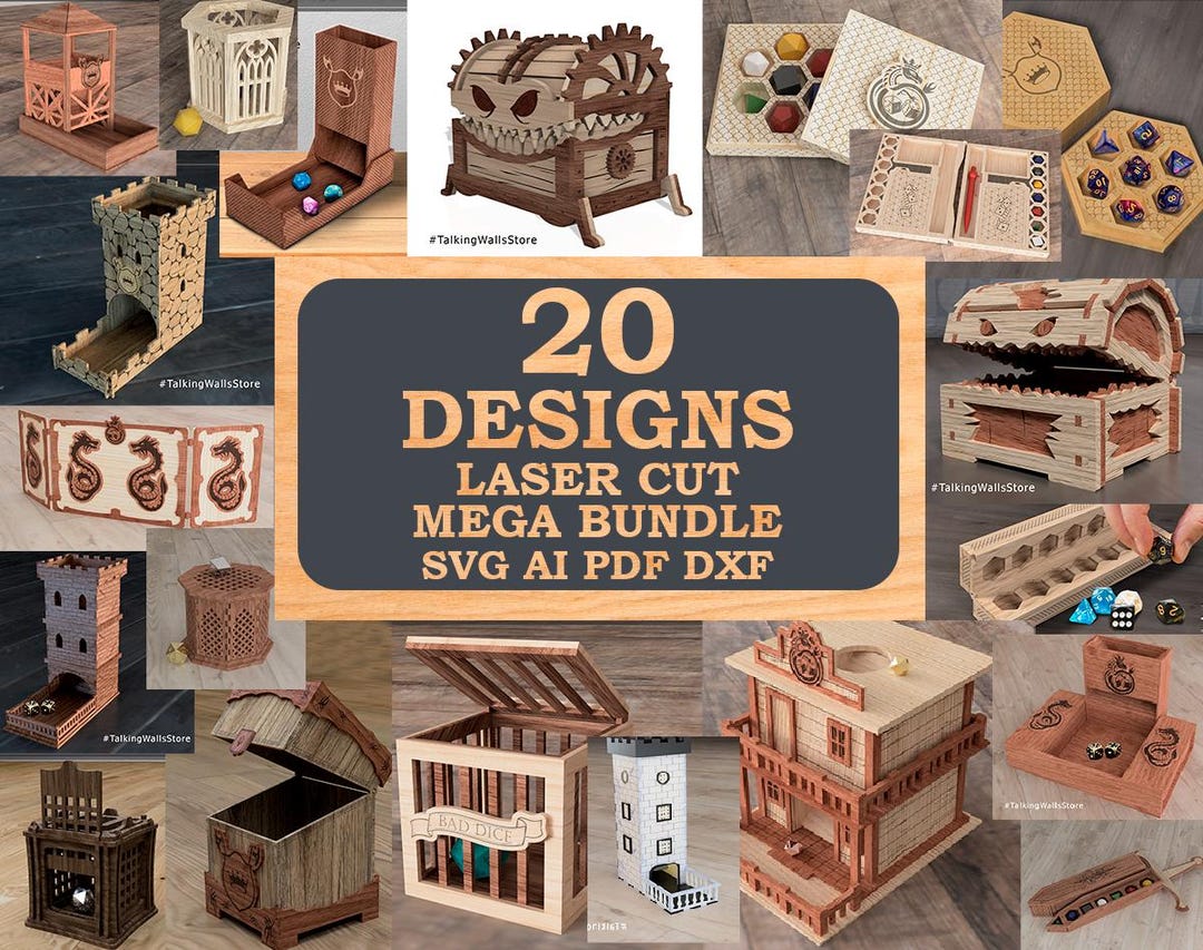 DND Svg Laser Cut Mega Bundle | CNC Files | Engraving SVG Design ...