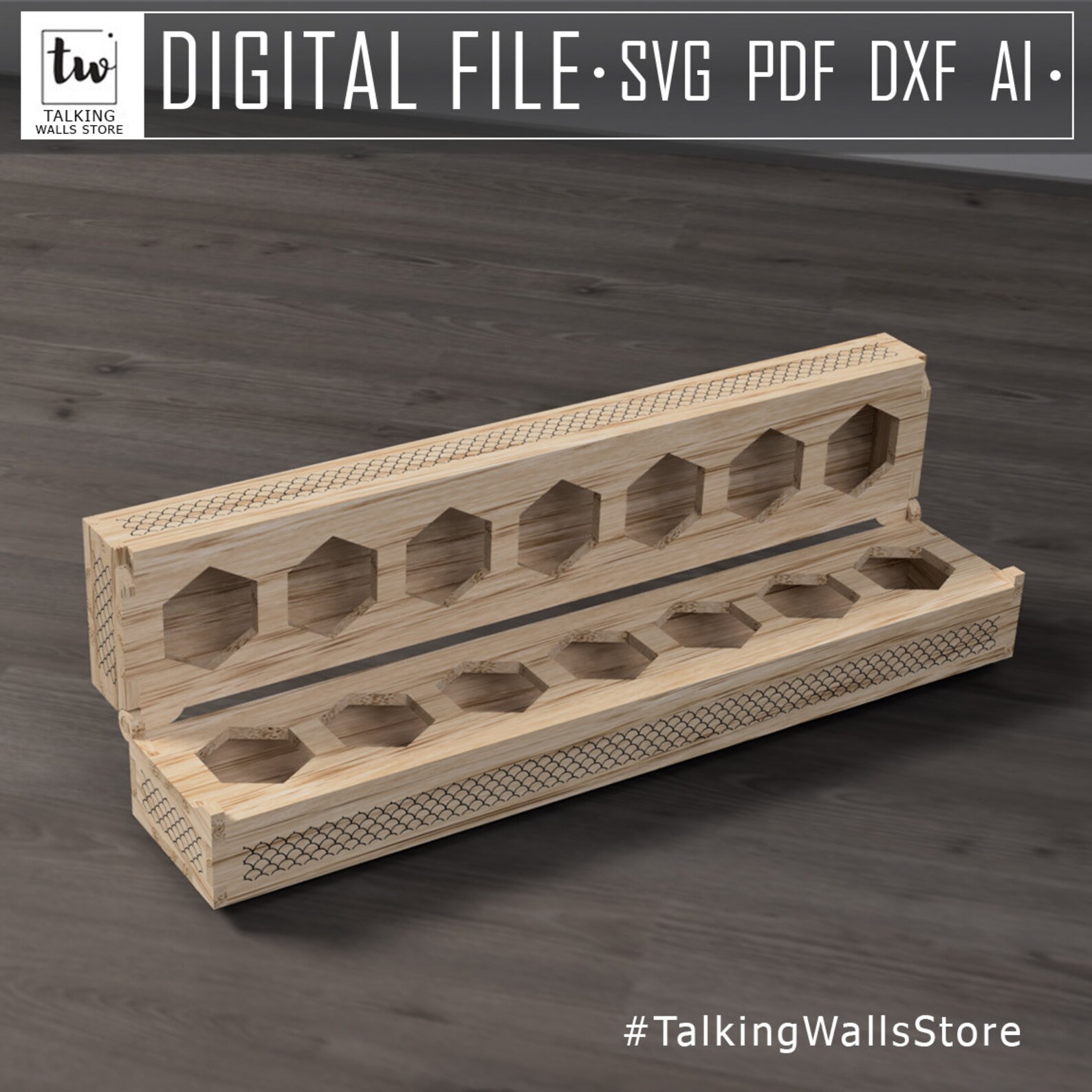 Dice Box. Digital Product. 3mm, 3.2 Mm. Laser Cut Files SVG, PDF, AI ...