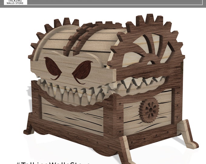 Laser Cut Mimic Chest SVG: 3-4.5mm Material, Two Sizes (digital ...