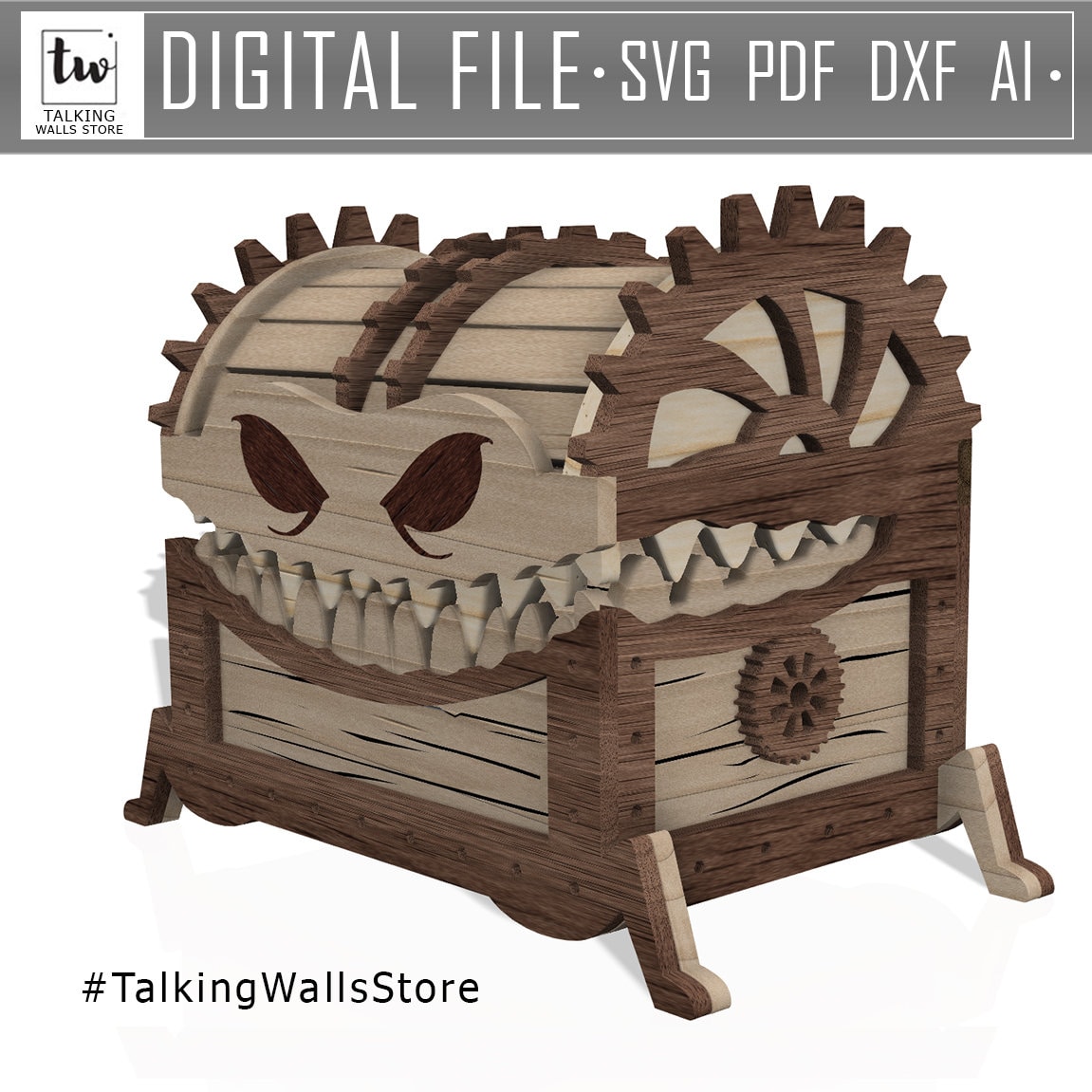 Digital Product. Mimic Chest. Dice Box. Digital File- Paganism Pagan ...