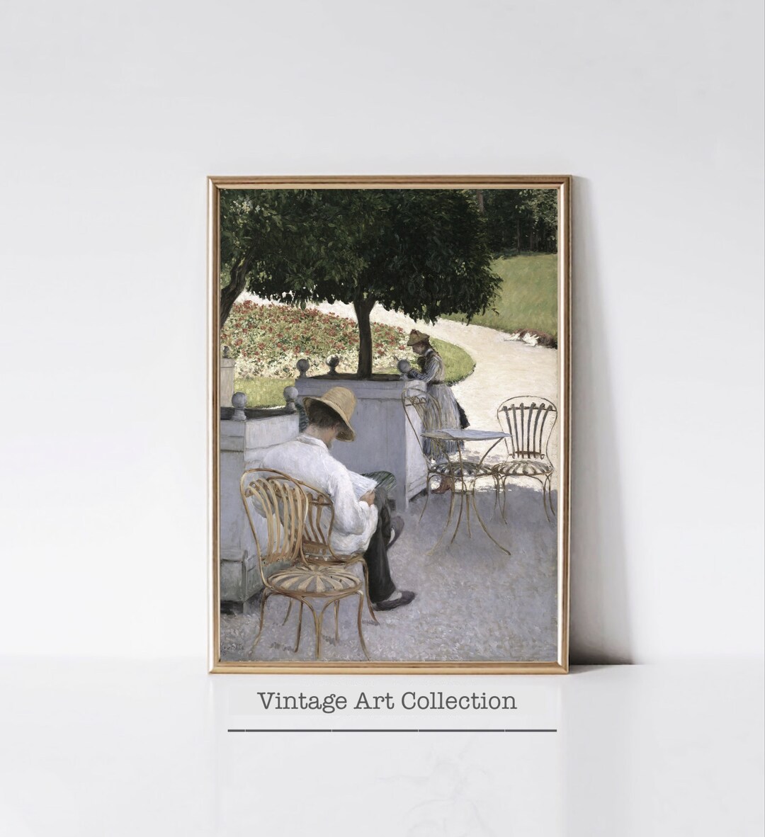 Digital Art Prints, Man Reading in Oranges Orchard, Victorian Portrait ...