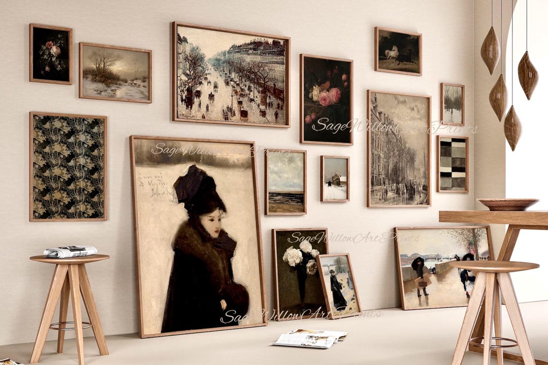 Digital Wall Art, Set of 2000 Printable Vintage Collection, Classic Oil ...