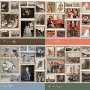 Vintage Art Prints Mega Bundle Set, Antique Rustic Printable Wall Art ...