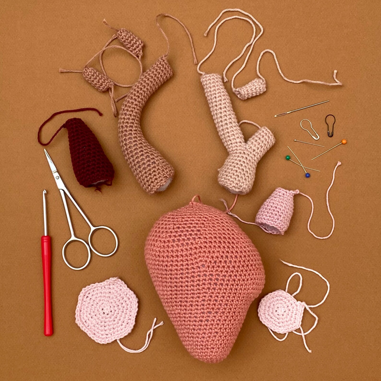 Anatomical Heart CROCHET – PATTERN PDF English - Etsy