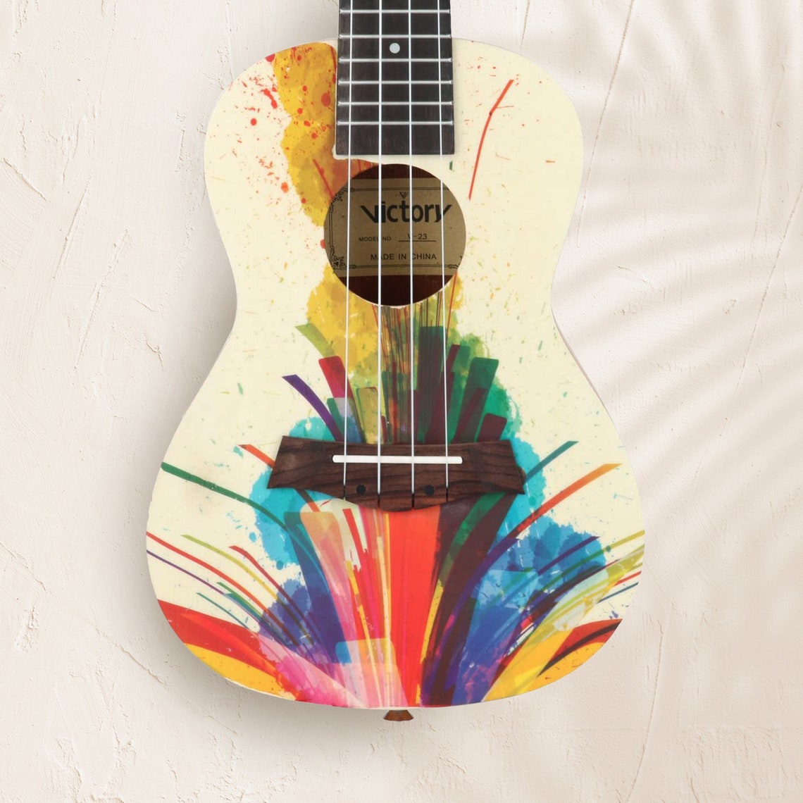 Painted Concert Ukulele 23 Beginners Kit fountain - Etsy