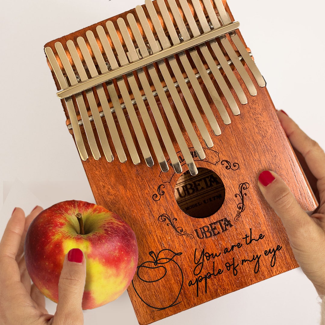 ENGRAVE Customized Personalized Tattoo Kalimba - 17 Key Mahogany ...