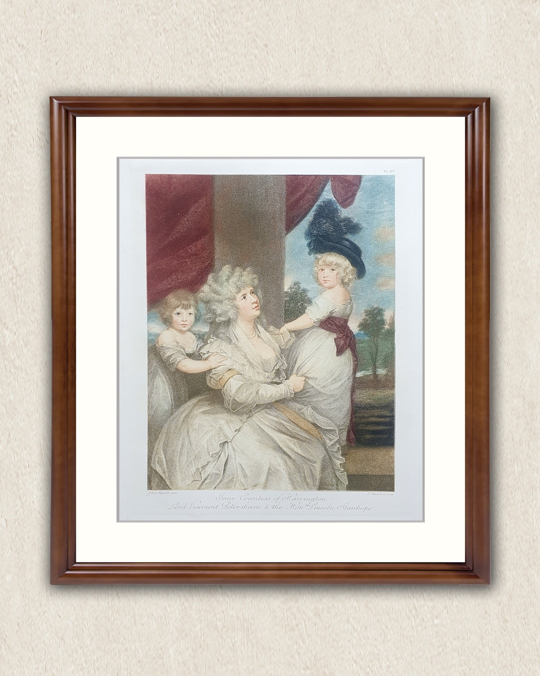 Jane, Countess of Harrington, Lord Petersham & Lincoln Stanhope ...