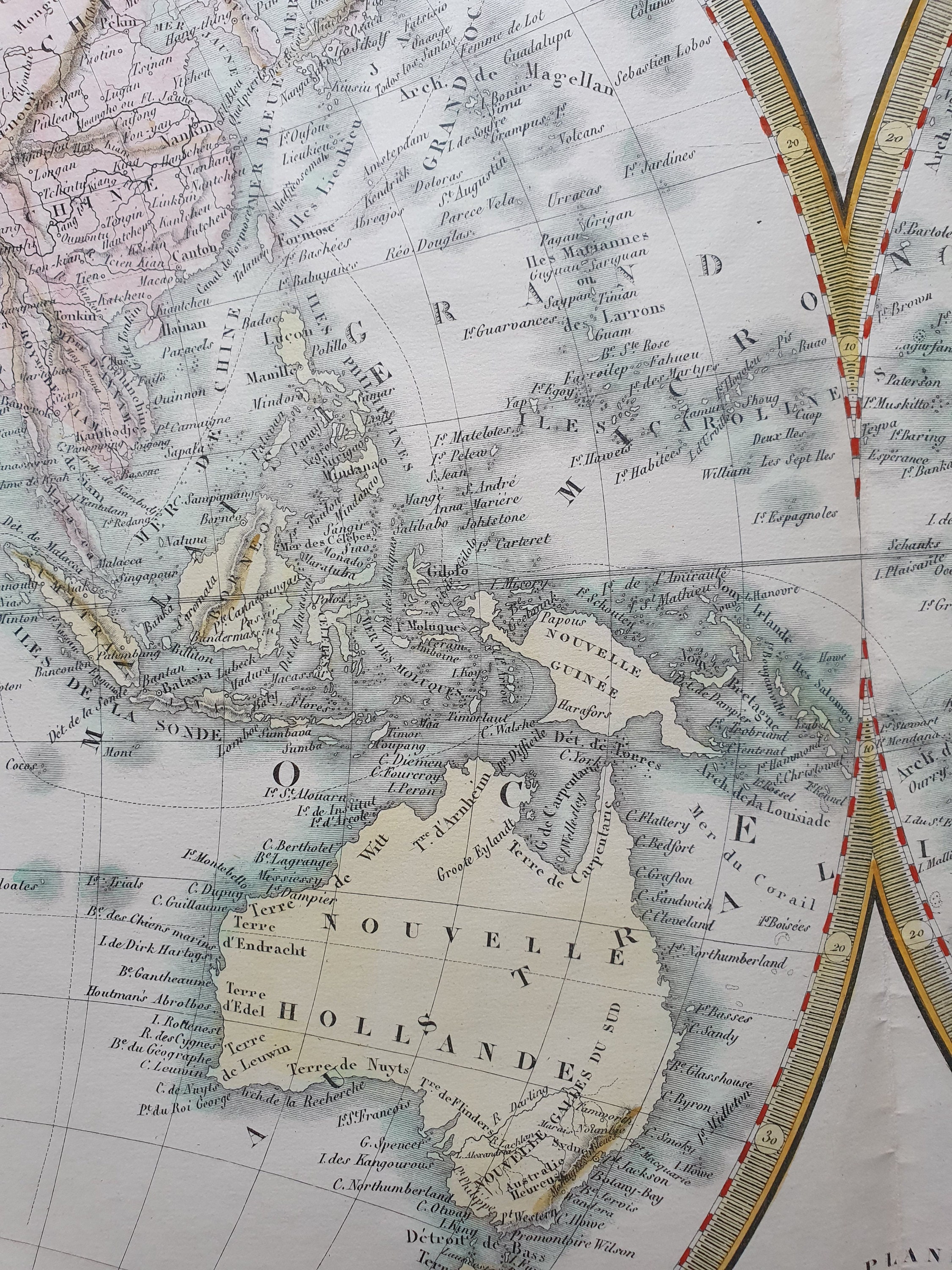 Large Maps World Map Mappemonde 1850 Engraving Atlas - Etsy Australia