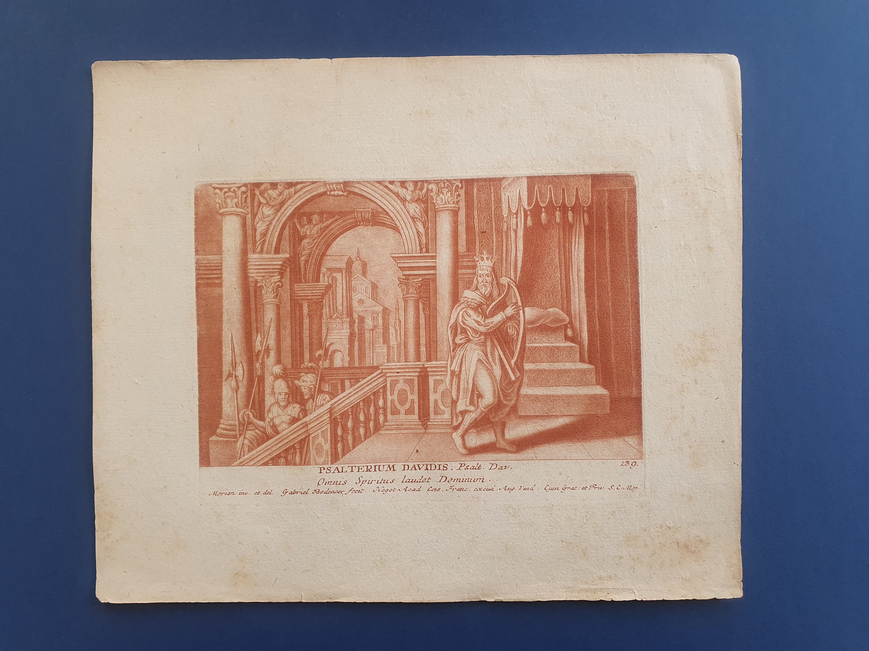 C. 1630 Bible through engravings - Psalterium Davidis - Lucas Jacob ...