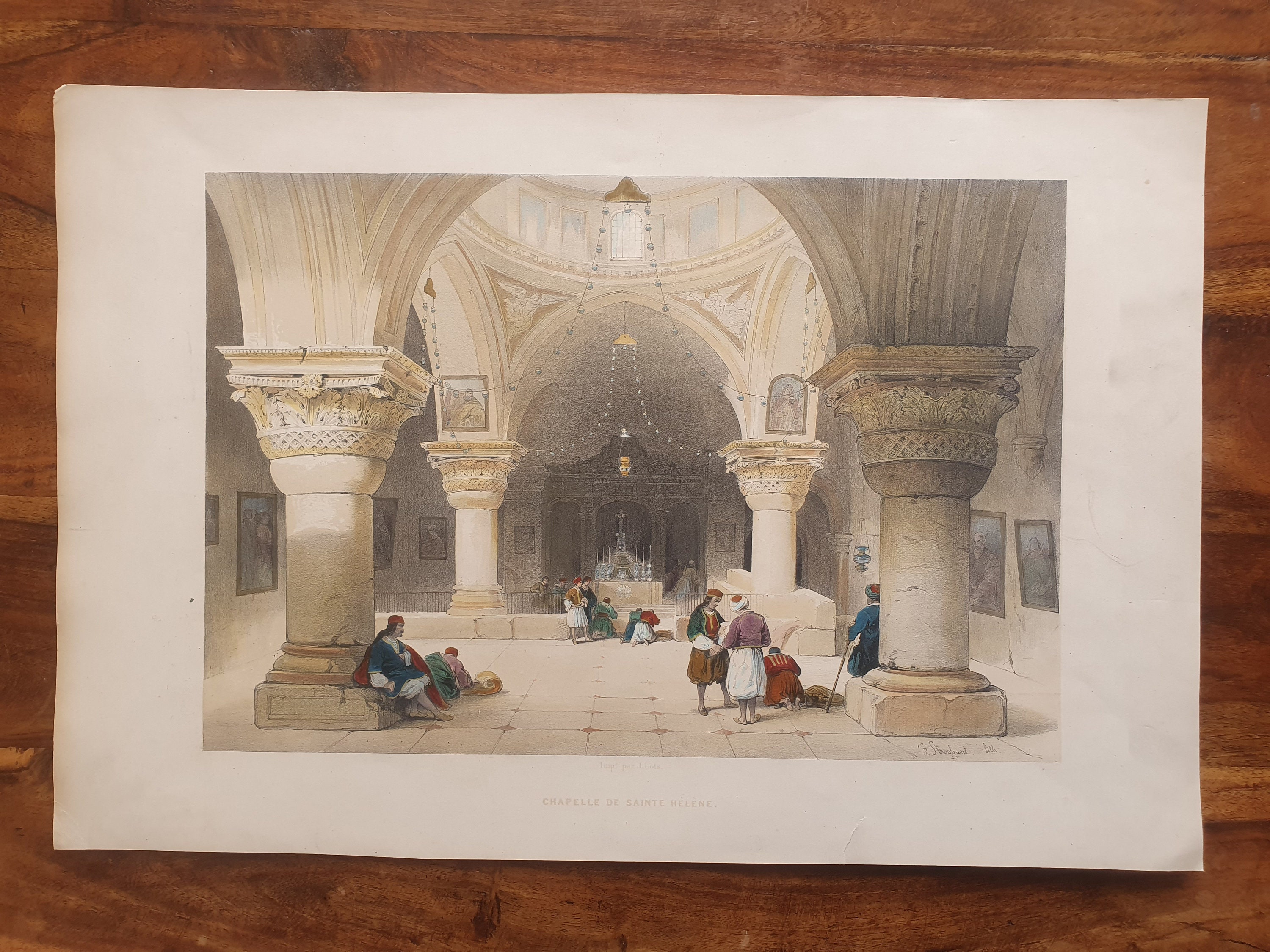 1849 Colored Engraving - David Roberts - Holy Land - Egypt - Syria ...