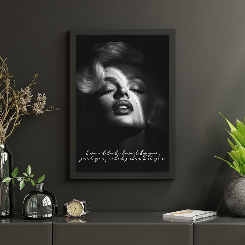 Marilyn Monroe Iconic Art Poster Printable Wall Art Digital Download ...
