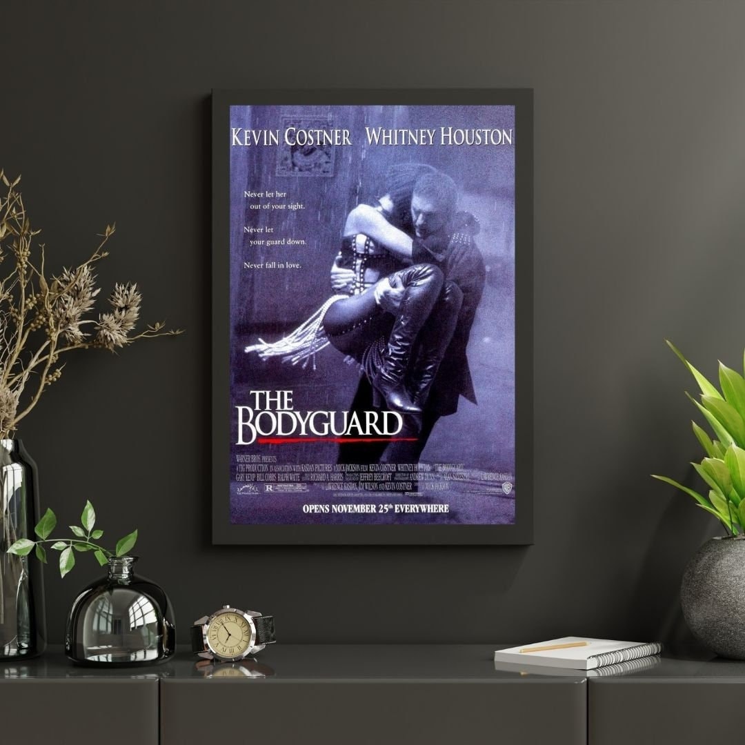 The Bodyguard Movie Poster, Whitney Houston, Iconic Film Art Print ...