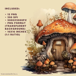 Cottagecore Halloween Clipart Bundle Halloween 300DPI 15PNG Watercolor ...