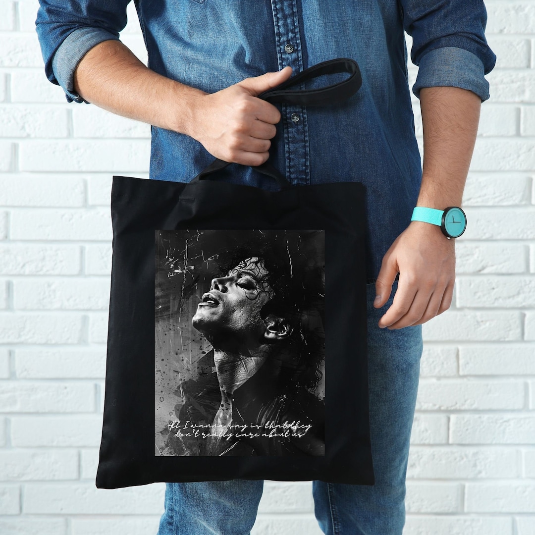 Michael Jackson Tote Bag, Retro Michael Jackson Bag, King of Pop Tote ...