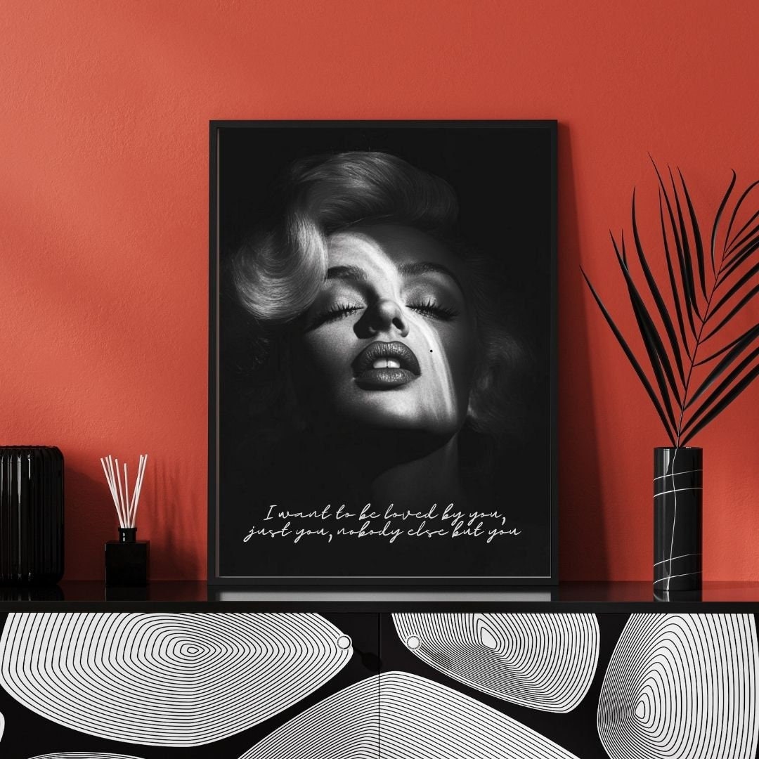 Marilyn Monroe Iconic Art Poster Printable Wall Art Digital Download ...