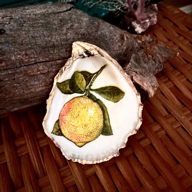 Extra Large Handcrafted ,decoupaged Oyster Shells From Cape Cod. - Etsy