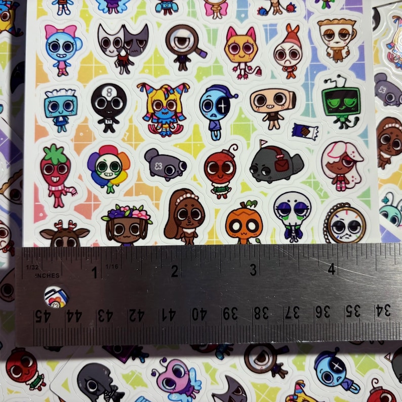 NEW Mini Toons Sticker Sheet !! - Etsy Ireland