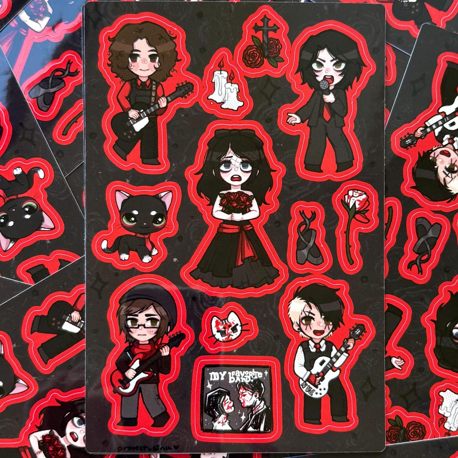 MCR Revenge Sticker Sheets >:) - Etsy