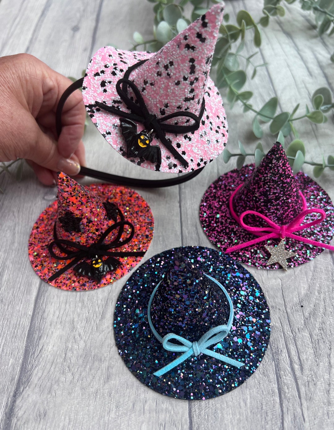 Witches Hat Tiara Crown, Mini Witch Hat, Alice Band, Party Prop ...