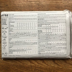 UNCUT Simplicity 8752 Besty Kelly Colonial Hamilton Costume Dress, Size ...