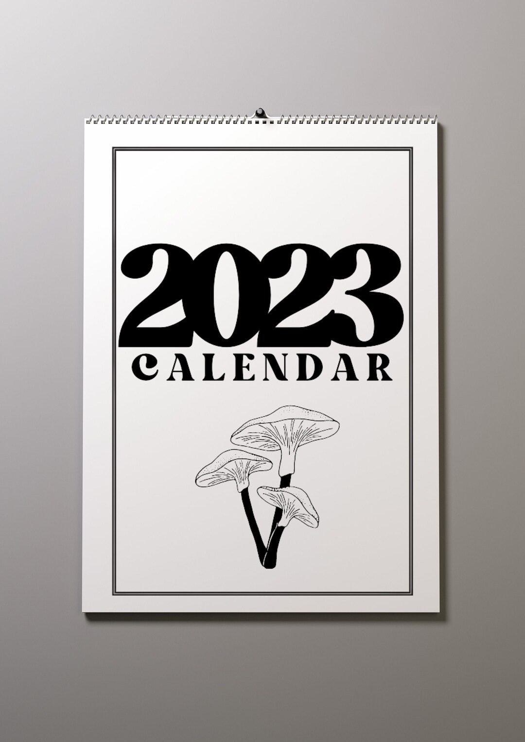 2023 Bold Graphic Typography Wall Calendar A4 and A3 - Etsy