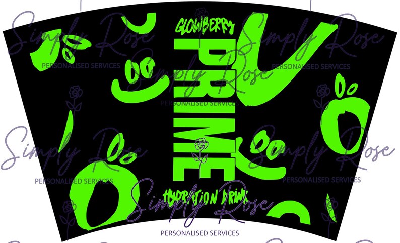 Glowberry Prime SVG,PNG,JPEG 24oz Cold Cup Wrap - Etsy