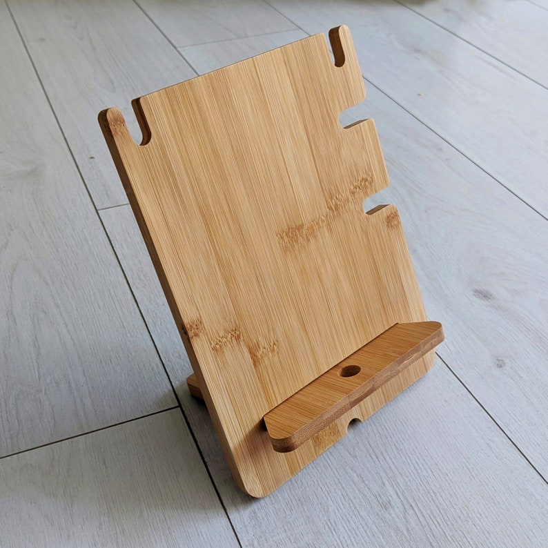 Personalised Bamboo Docking Station Crafted From Solid Bamboo 10mm ...