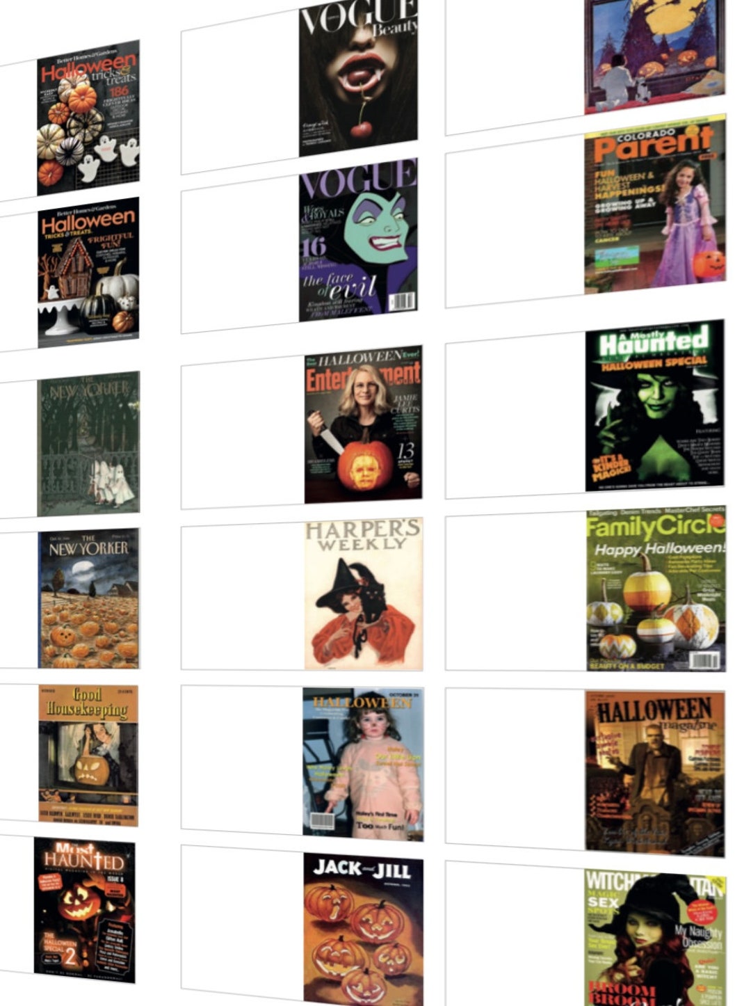 18 Printable Miniature Halloween Magazine Covers | Printable A4 Sheet ...