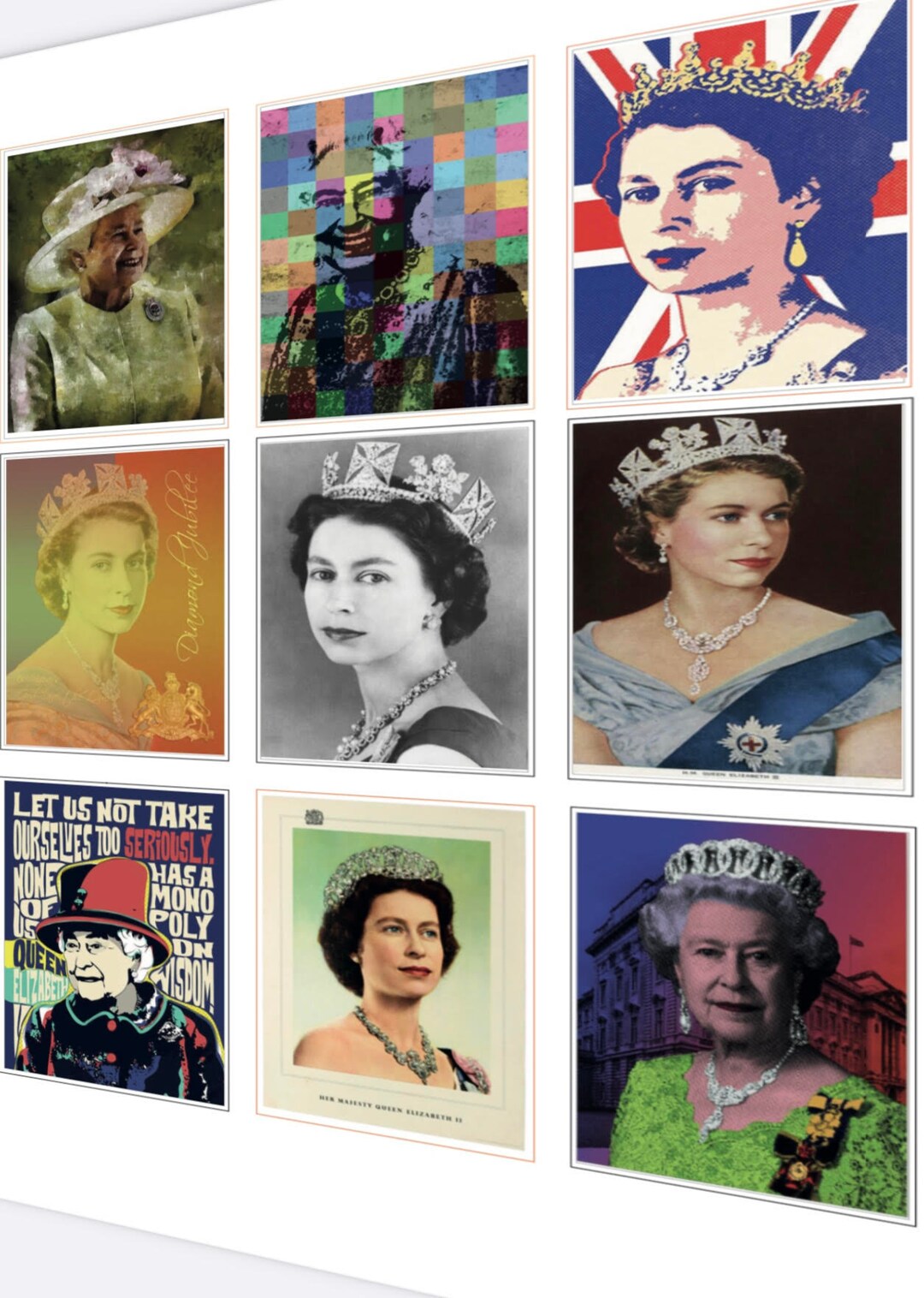1:12 Vintage Posters for Dollhouse , QUEEN ELIZABETH_II., Downloadable ...