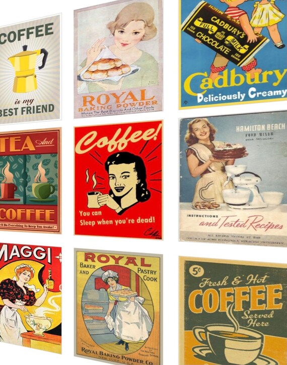 1:12 Vintage Posters for Dollshouse Downloadable | Etsy