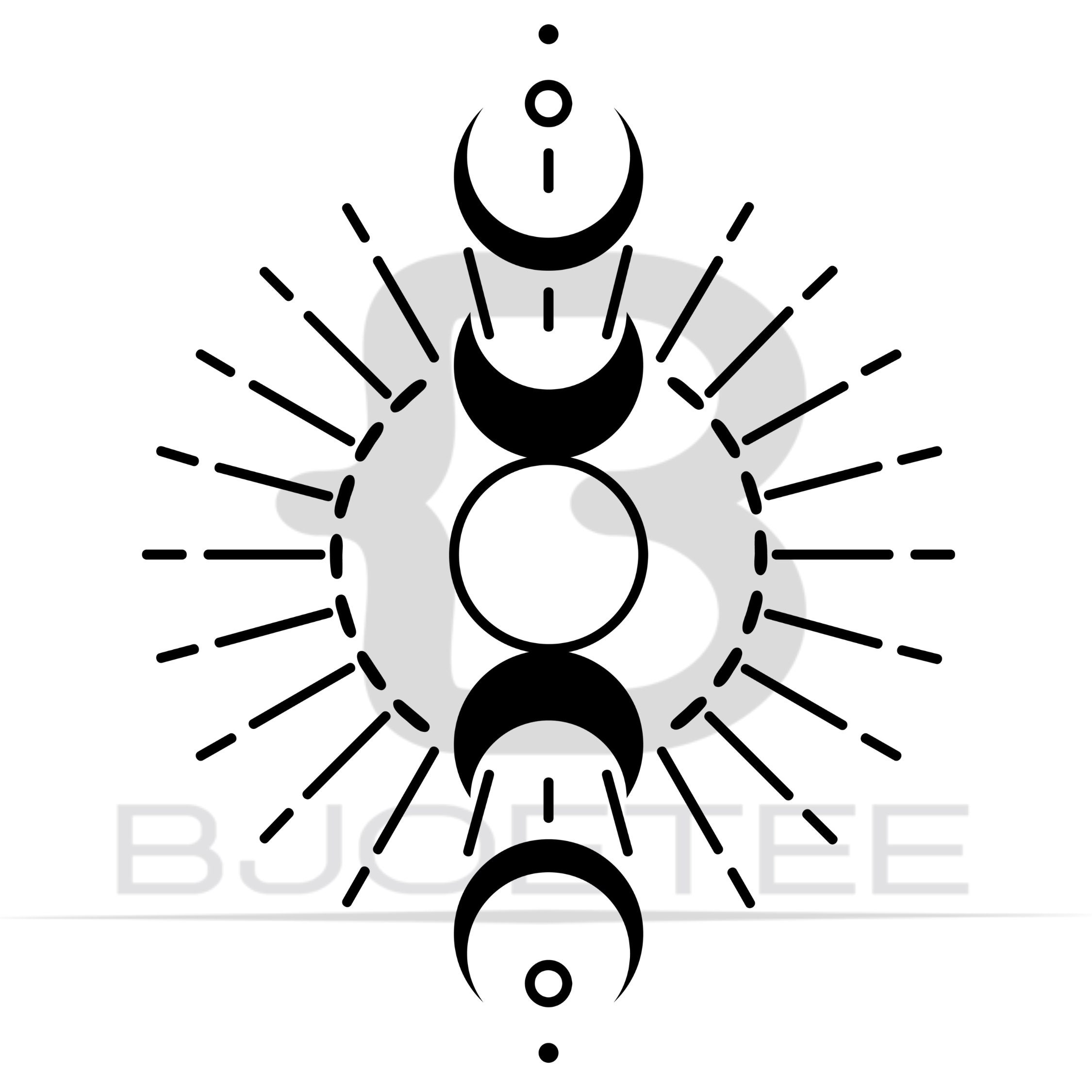 Celestial Paper Moon Digital Pattern Mystical Moon Clipart - Etsy